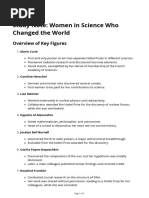 Women in Science Quiz | PDF | Science, Technology, Engineering, And ...