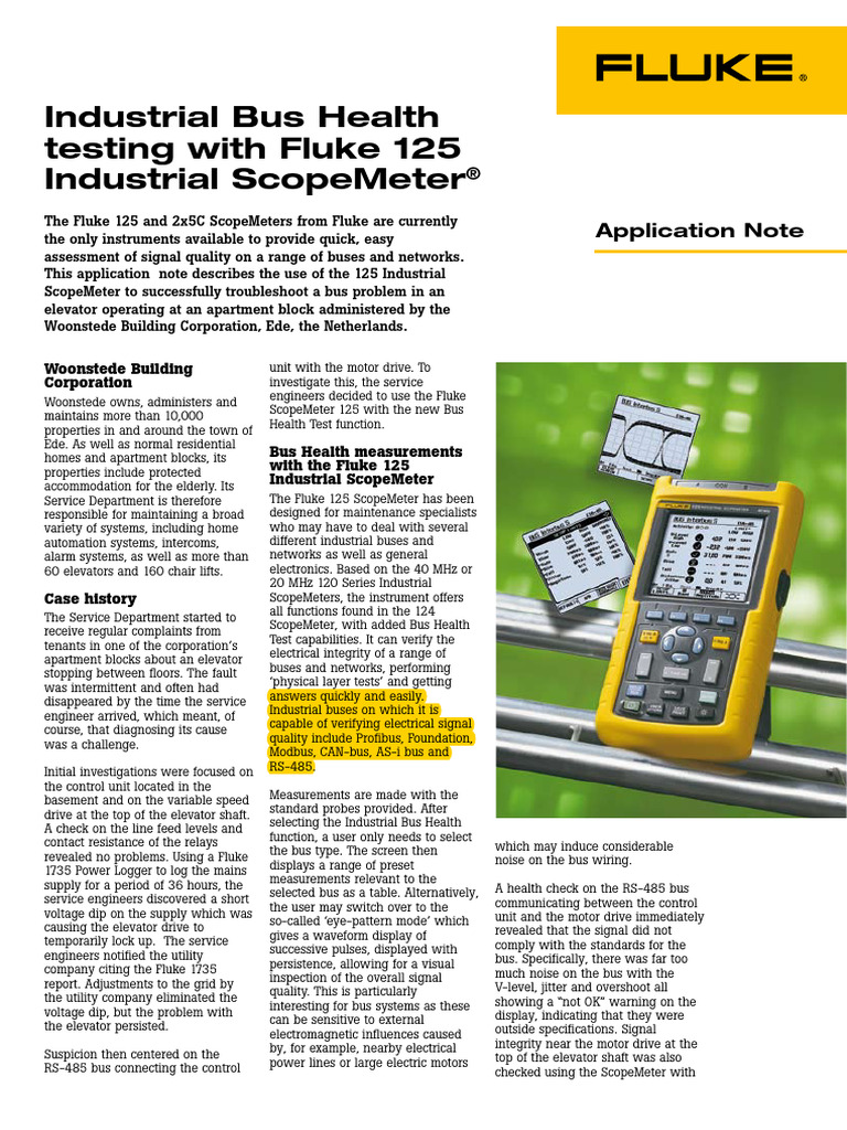 Testing BUS Signals With Scope | PDF | Elevator | Electromagnetic ...