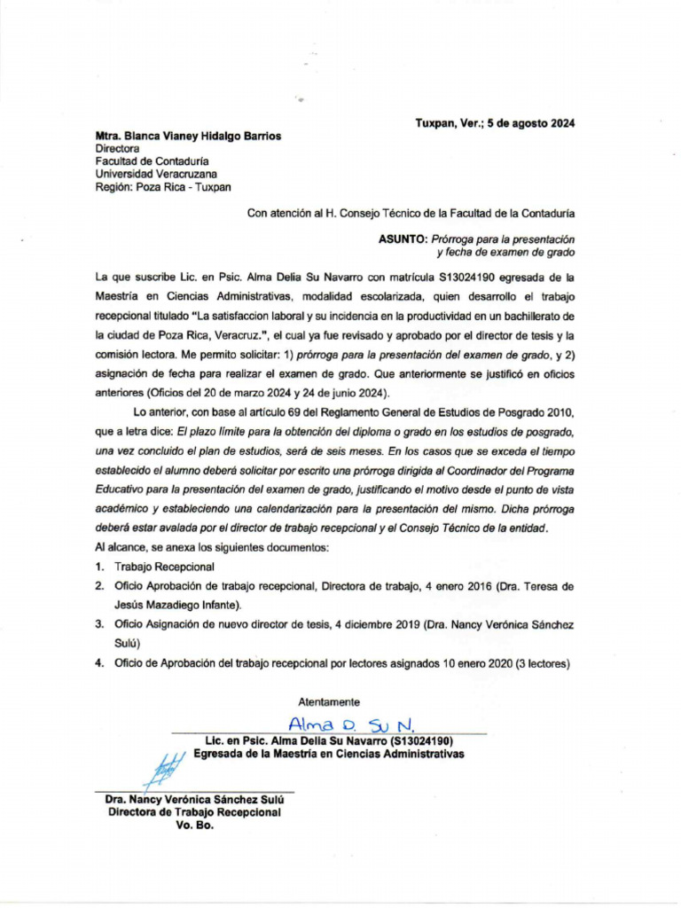Solicitud de Validación Consejo Técnico | PDF