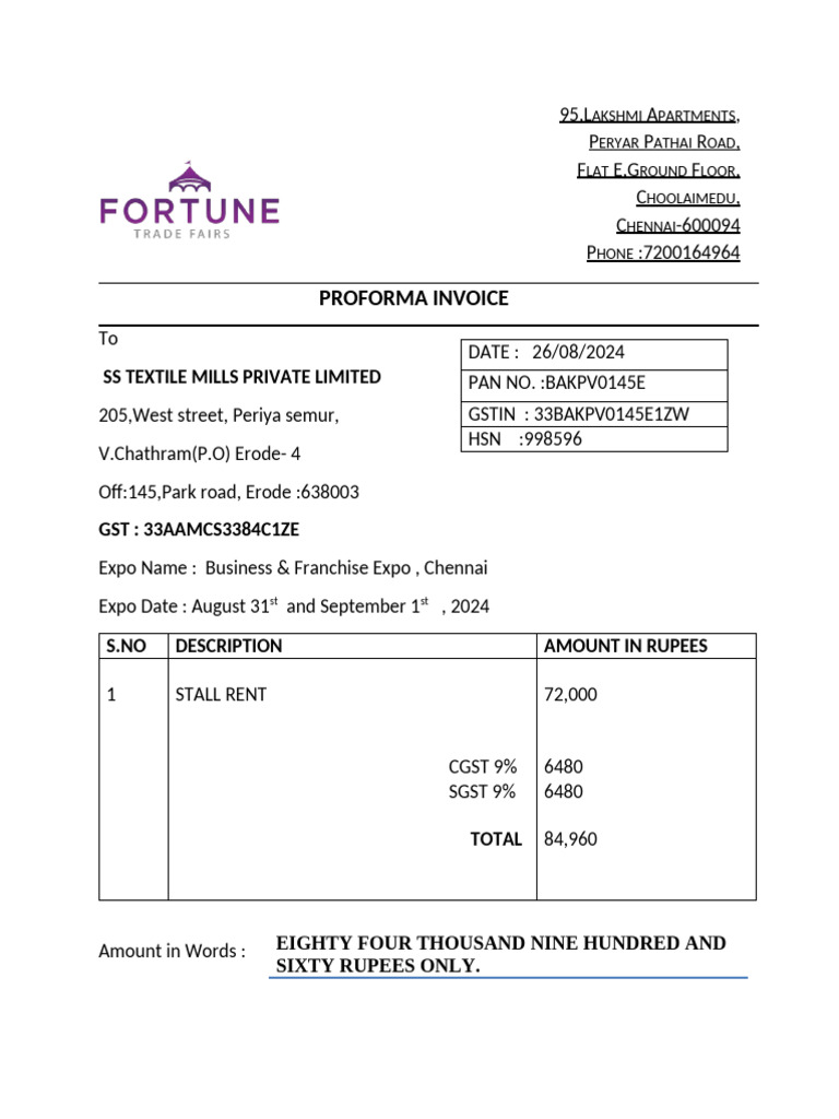 Proforma Hay Clothing Bnf18 | PDF