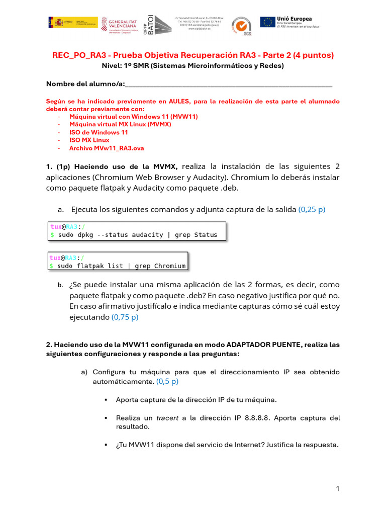 Rec Ra3 | PDF | Protocolos de internet | Dirección IP