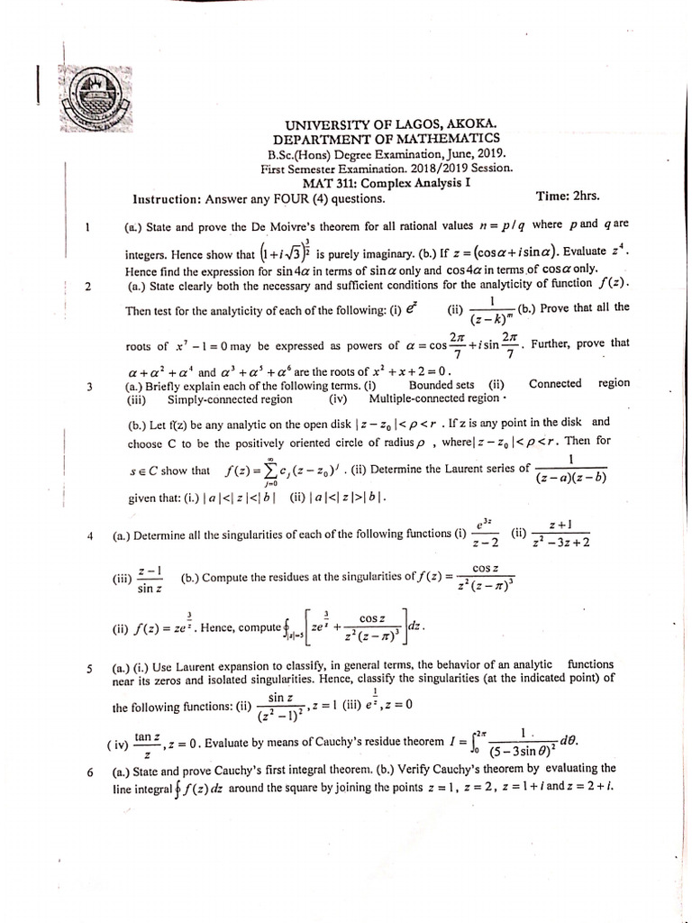 Complex Analysis 1 | PDF
