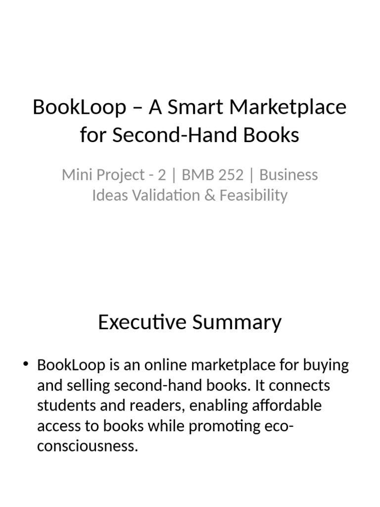 BookLoop Mini Project | PDF