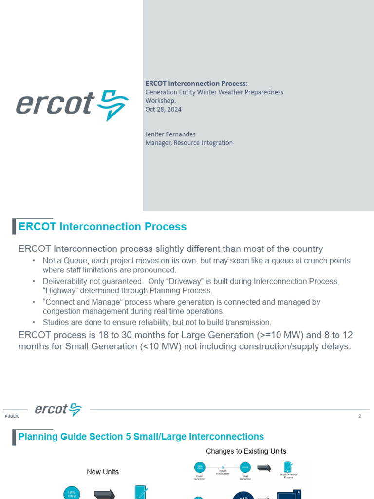 ERCOT Interconnection Process Overview | PDF | Electromagnetism | Power ...