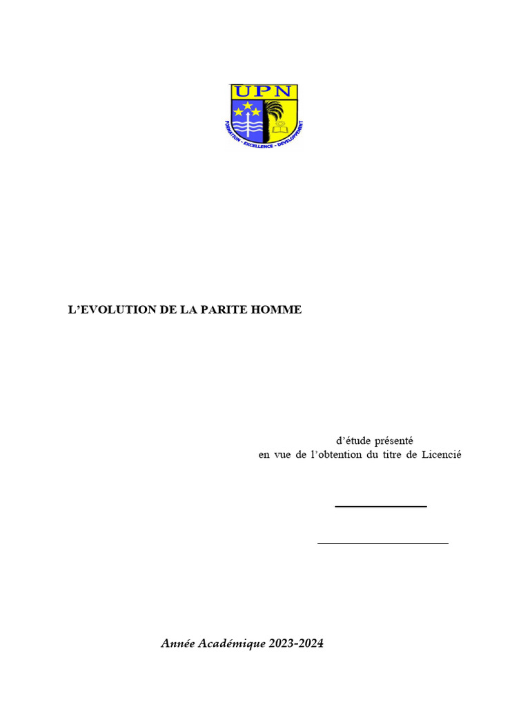 Évolution de la parité homme-femme | PDF | La discrimination | Égalité ...