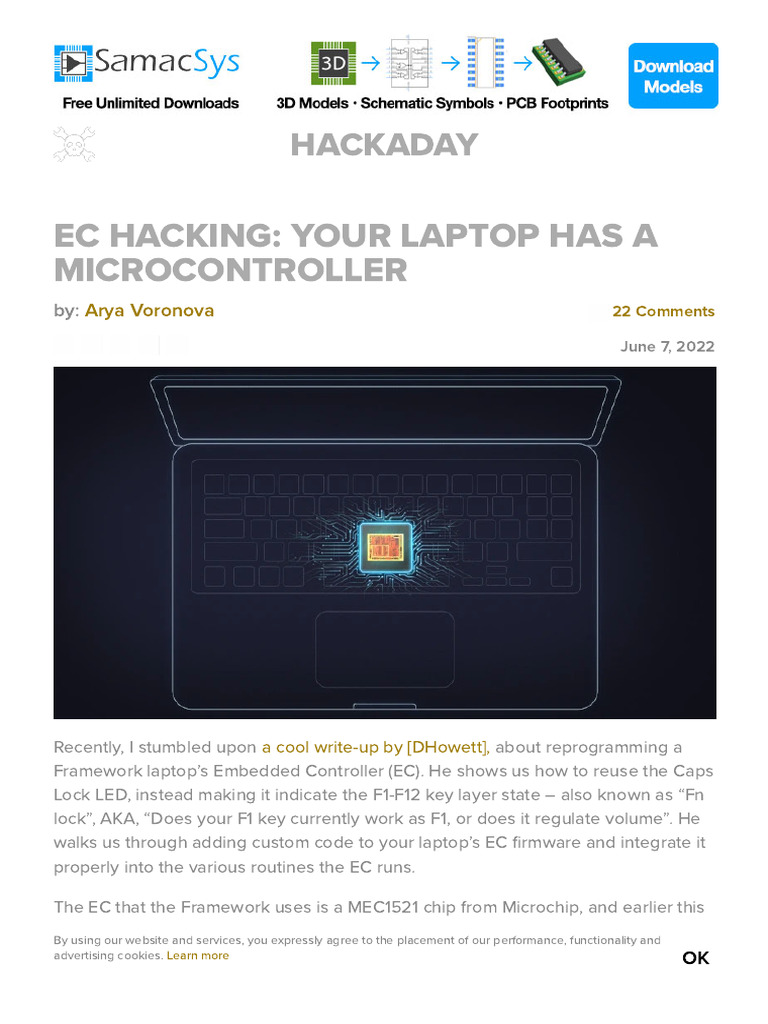 EC Hacking - Your Laptop Has A Microcontroller - Hackaday | PDF | Laptop | Computer Hardware