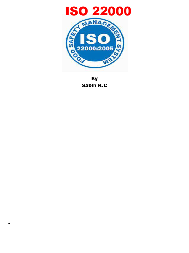 Understanding ISO 22000 Standards | PDF