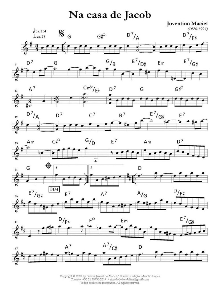 12-Na Casa de Jacob (Juventino-Maciel) - G Valsa | PDF