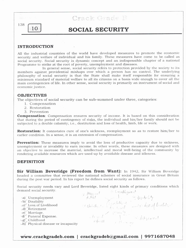 Chapter 10 (Social Security) | PDF