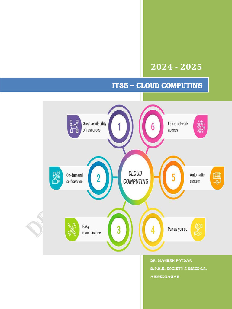 IT - 35 Cloud Computing | PDF | Virtualization | Cloud Computing
