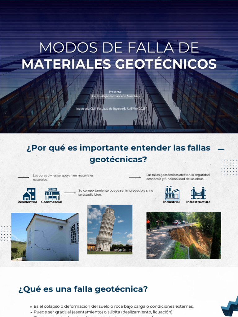 Detección de Fallas Geotécnicas | PDF | Fundación (Ingeniería) | Falla ...
