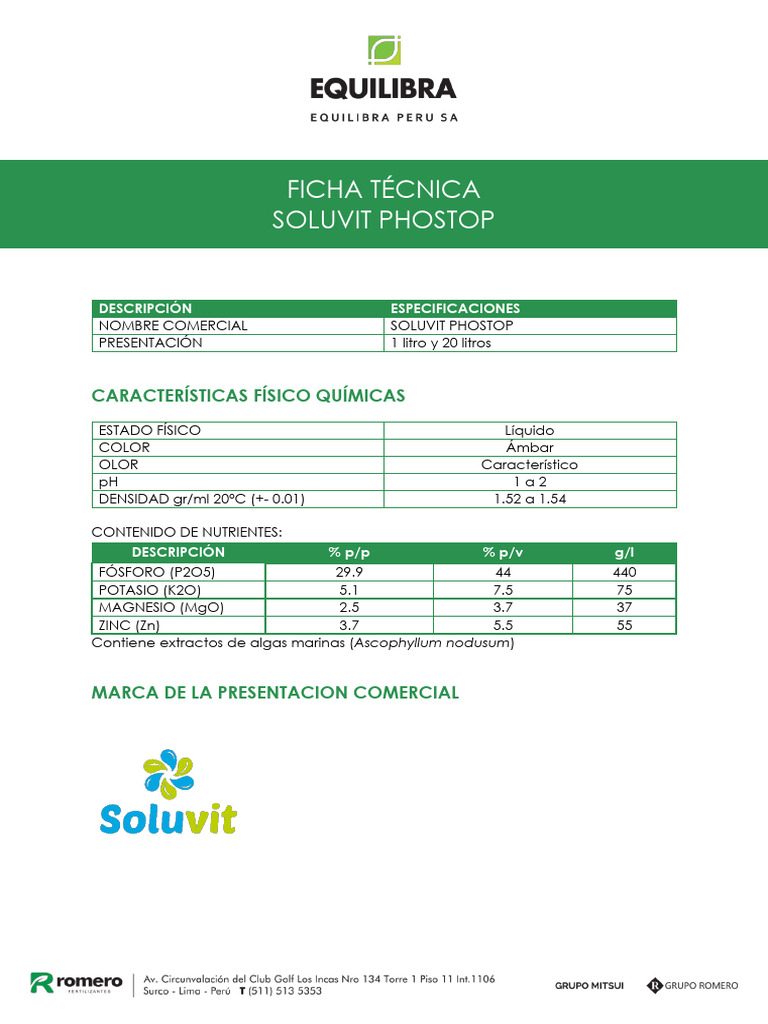 FT Soluvit Phostop | PDF