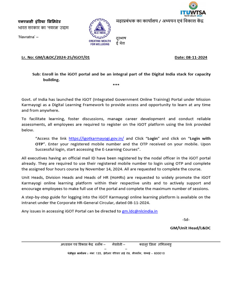 Learning Through IGOT Updated | PDF | Computing | Cyberspace