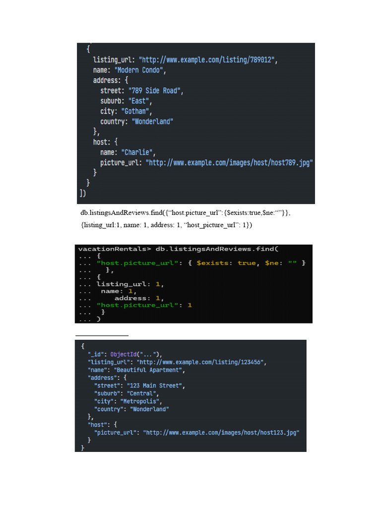 MongoDB Lab Outputs Only | PDF | Mongo Db | Information Retrieval