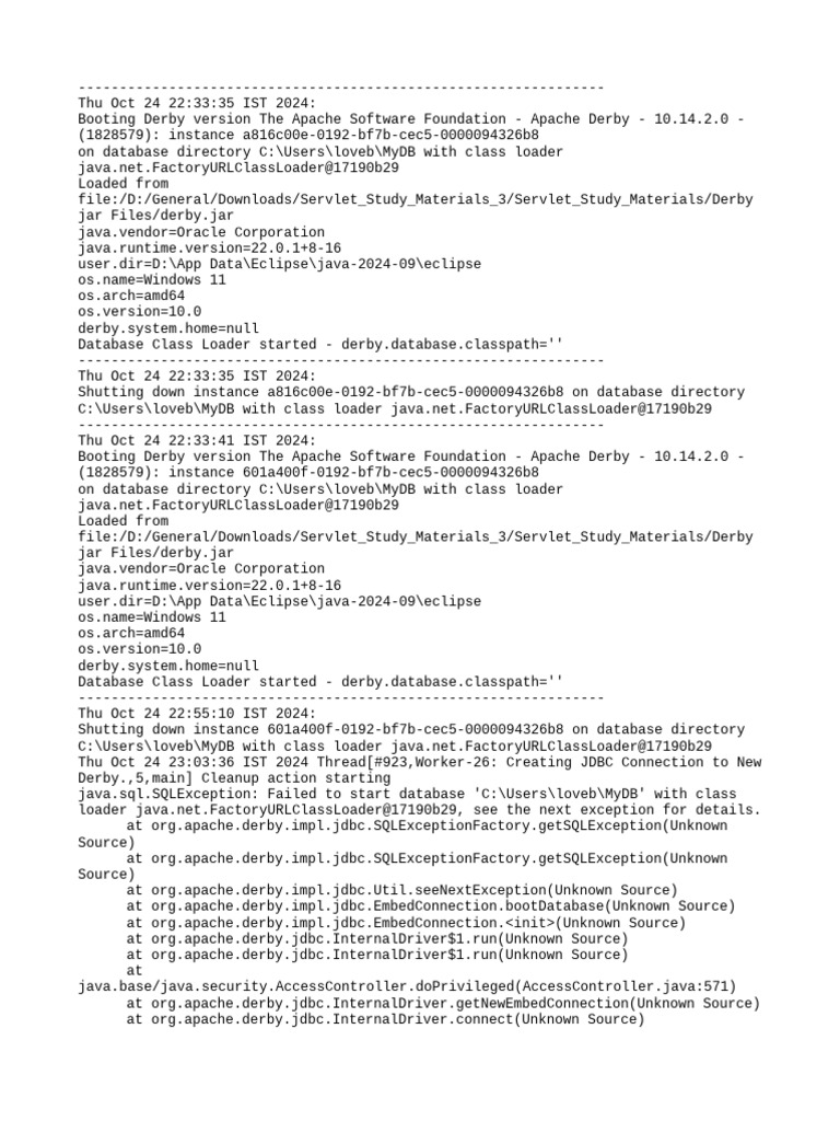 Derby | PDF | Databases | Computer Programming