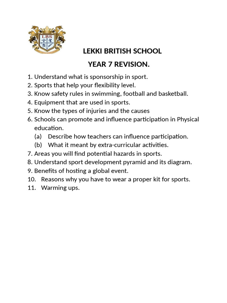 year-7-revision-2 (1) | PDF