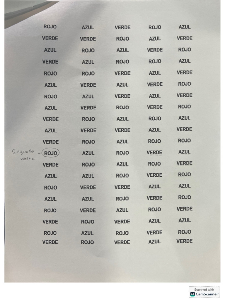 Test STROOP | PDF