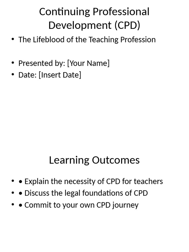 CPD Presentation | PDF