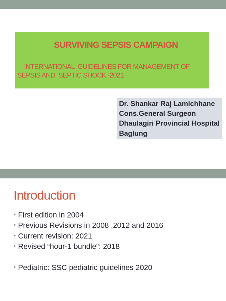 2021 Sepsis Management Guidelines | PDF | Sepsis | Shock (Circulatory)