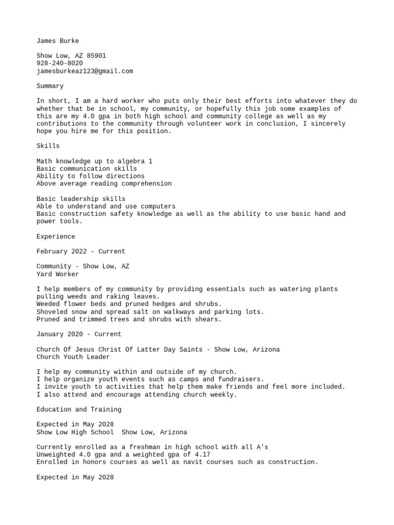 James Burke Resume | PDF