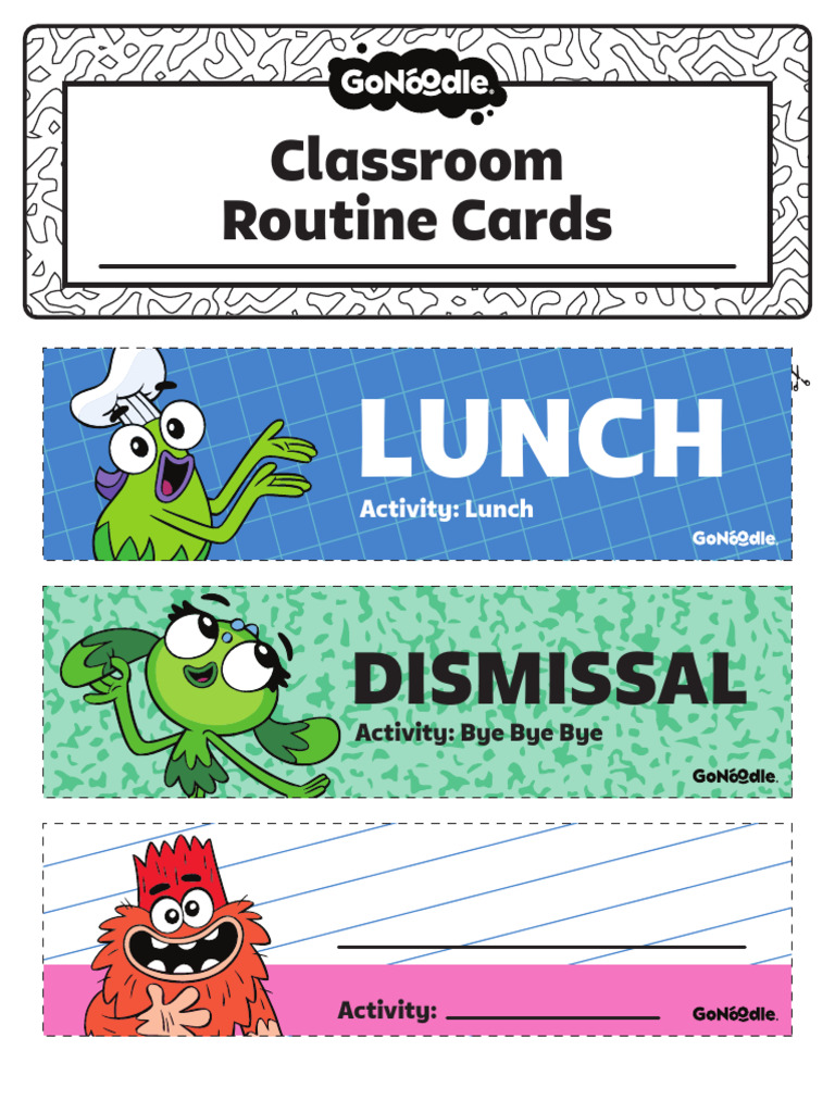 BTS 210713 Classroom Routine Cards - Original 1627575713 | PDF