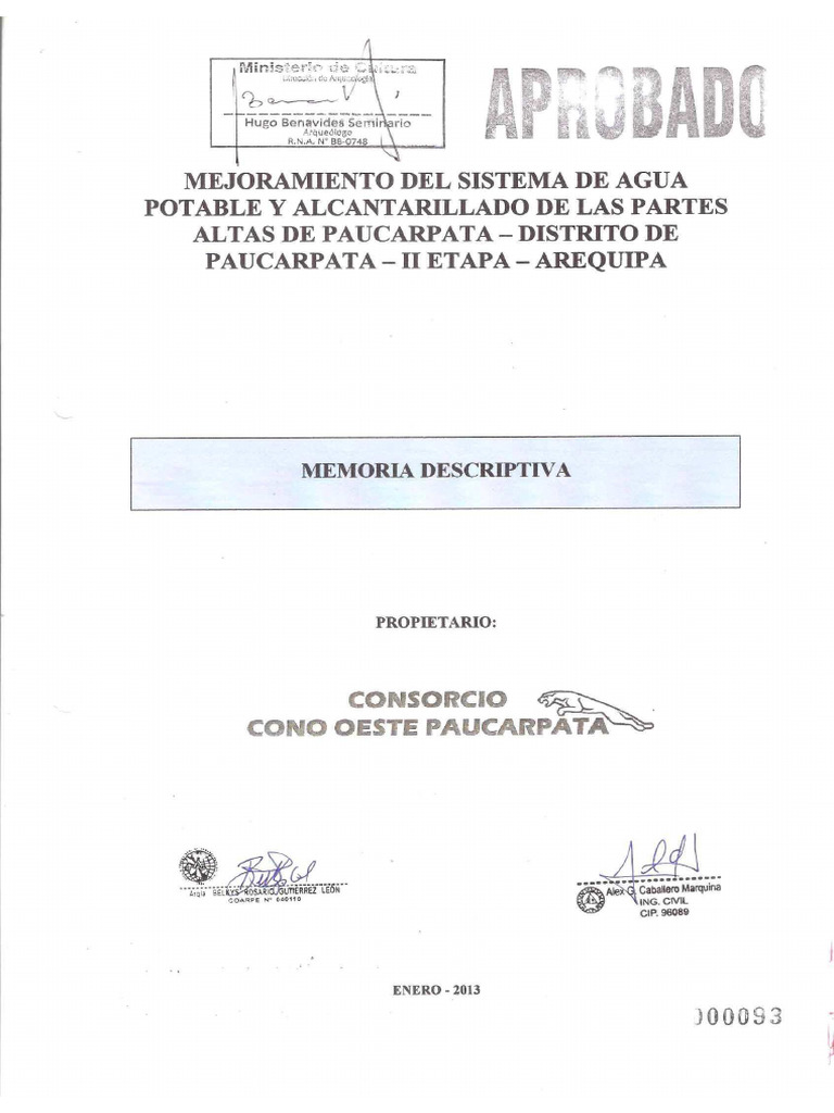 Memoria Descriptiva CIRA 2013-021-MC | PDF