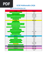 Maths Higher Revision List and Sparx Codes | PDF | Trigonometry | Algebra