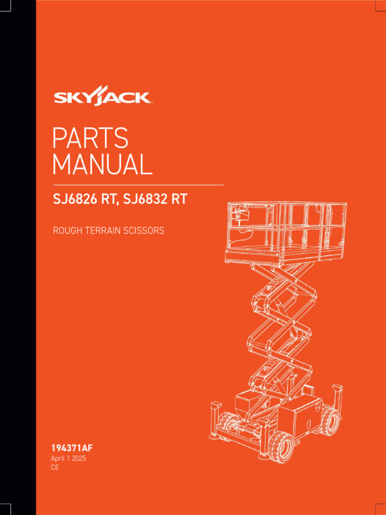 Parts Manual Skyjack 6832rt | PDF | Screw | Nut (Hardware)