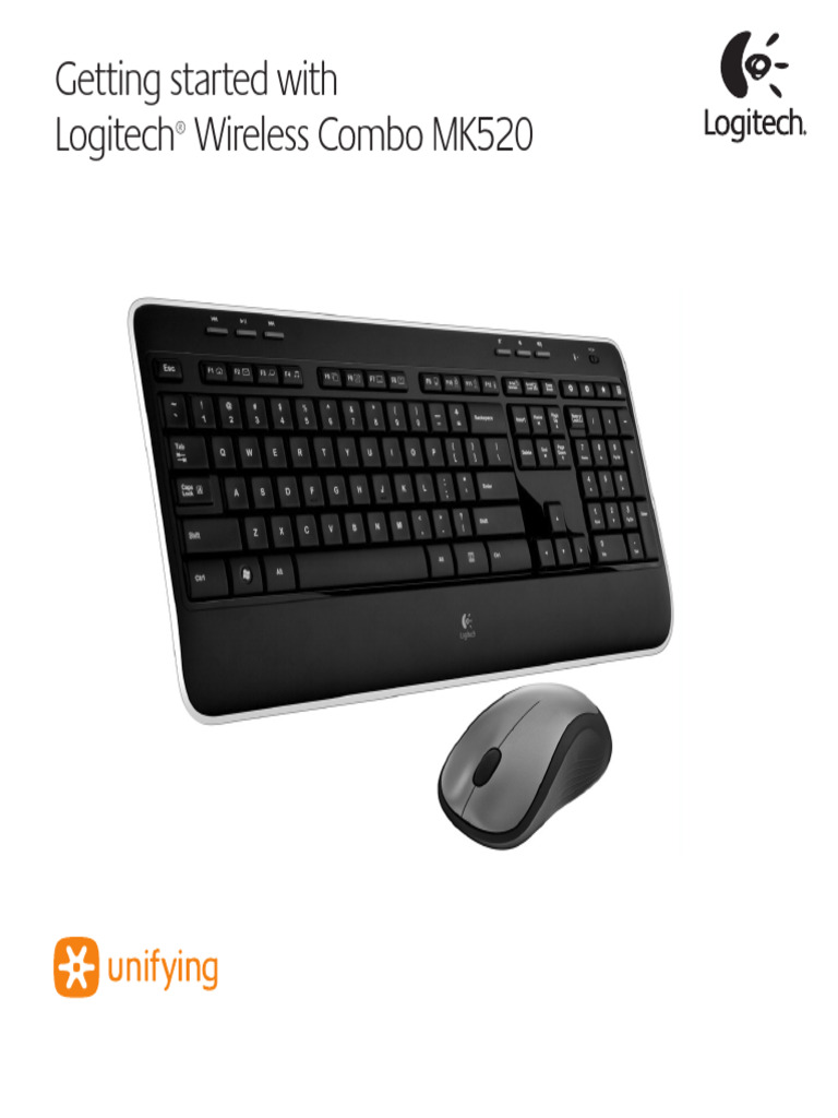 Logitech K520 Wireless Keyboard User Manual | PDF | Computer Keyboard ...
