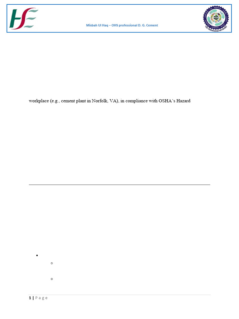 3-HSE Hazard Communication (HazCom) Plan | PDF | Occupational Safety ...