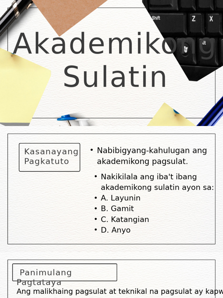 Akademikong Sulatin - 20250618 - 140032 - 0000 | PDF | Narrative ...