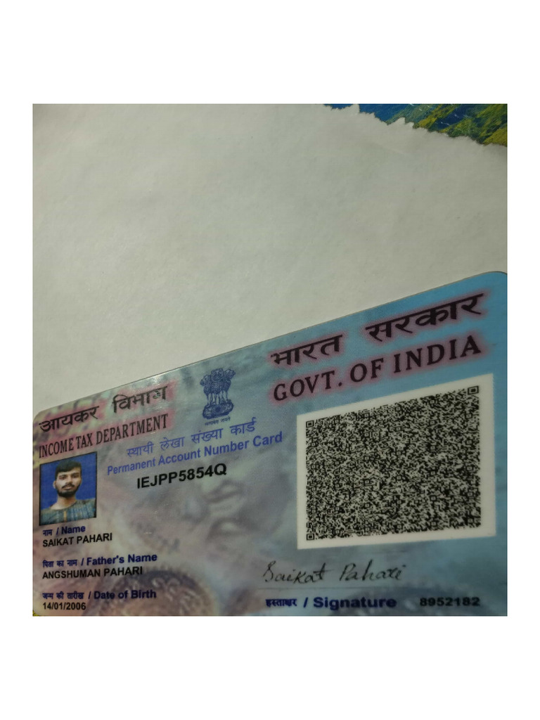 Saikat Pahari Pan Card | PDF