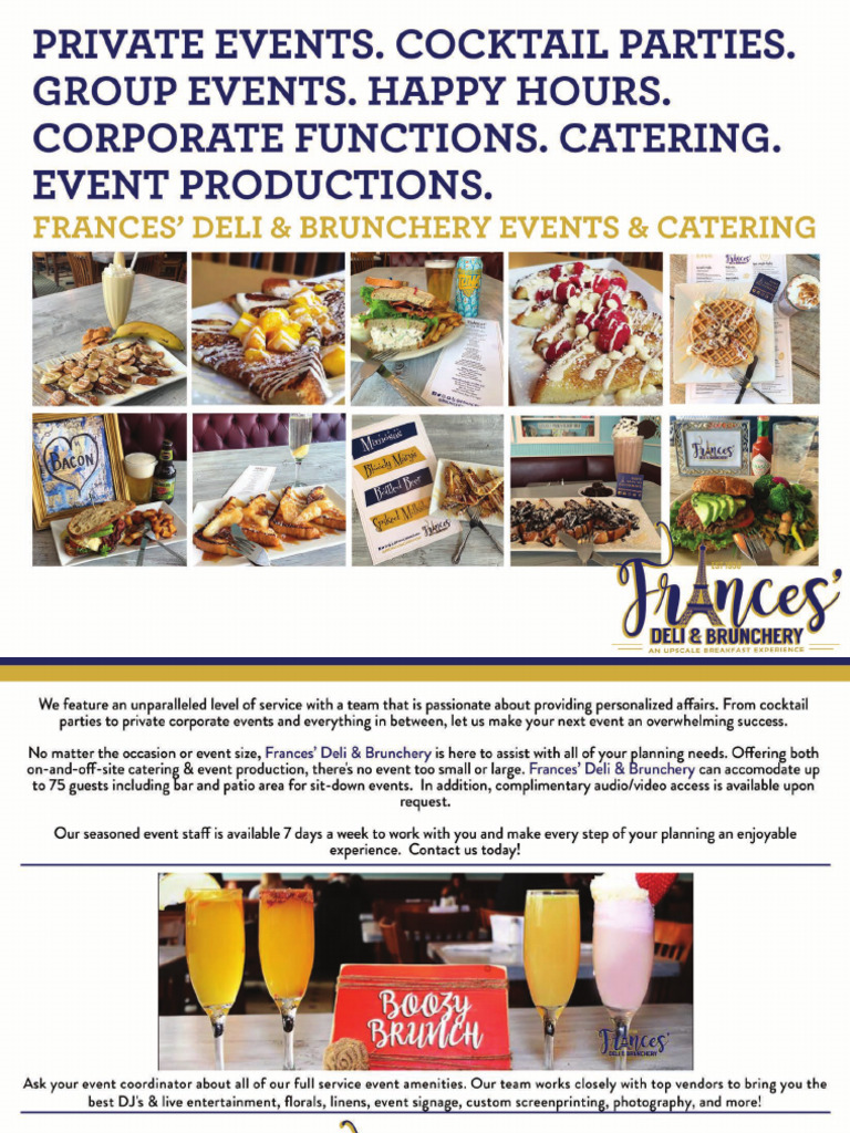 Frances Deli Menu | PDF