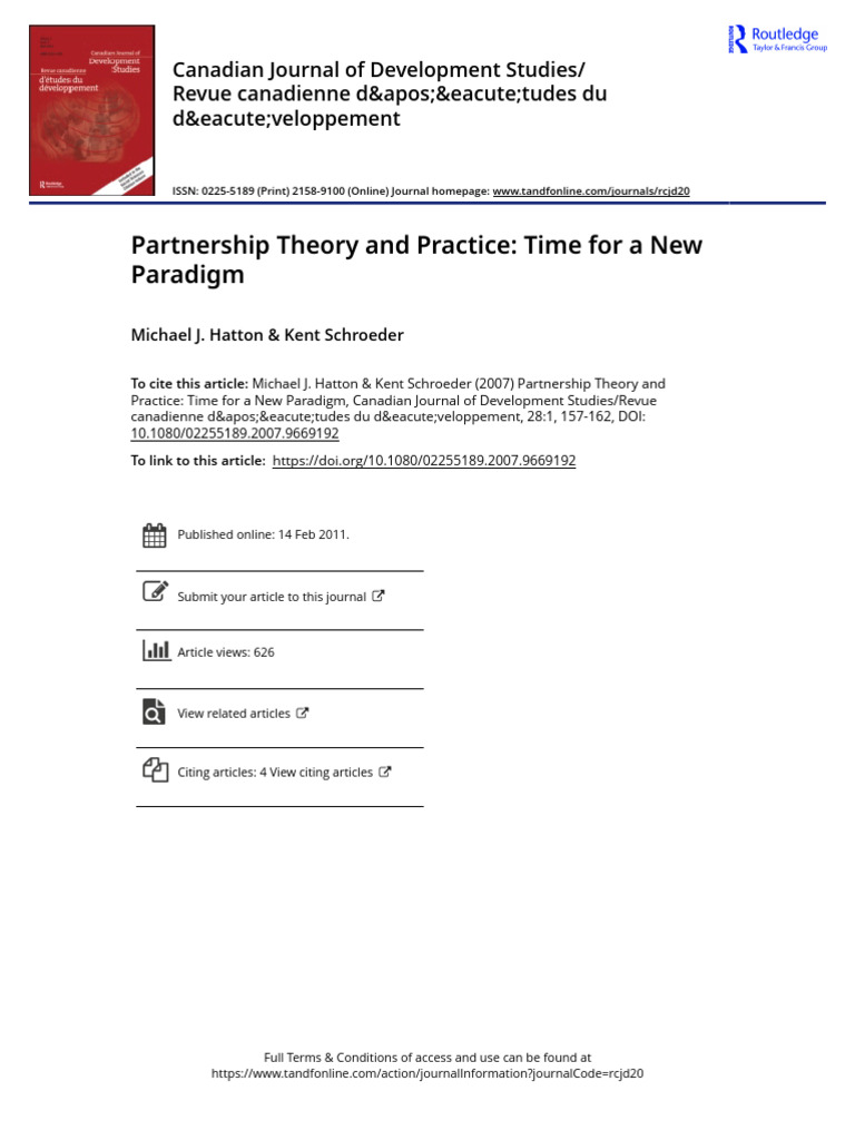 Rethinking North-South Partnerships | PDF | Sustainability | Non ...