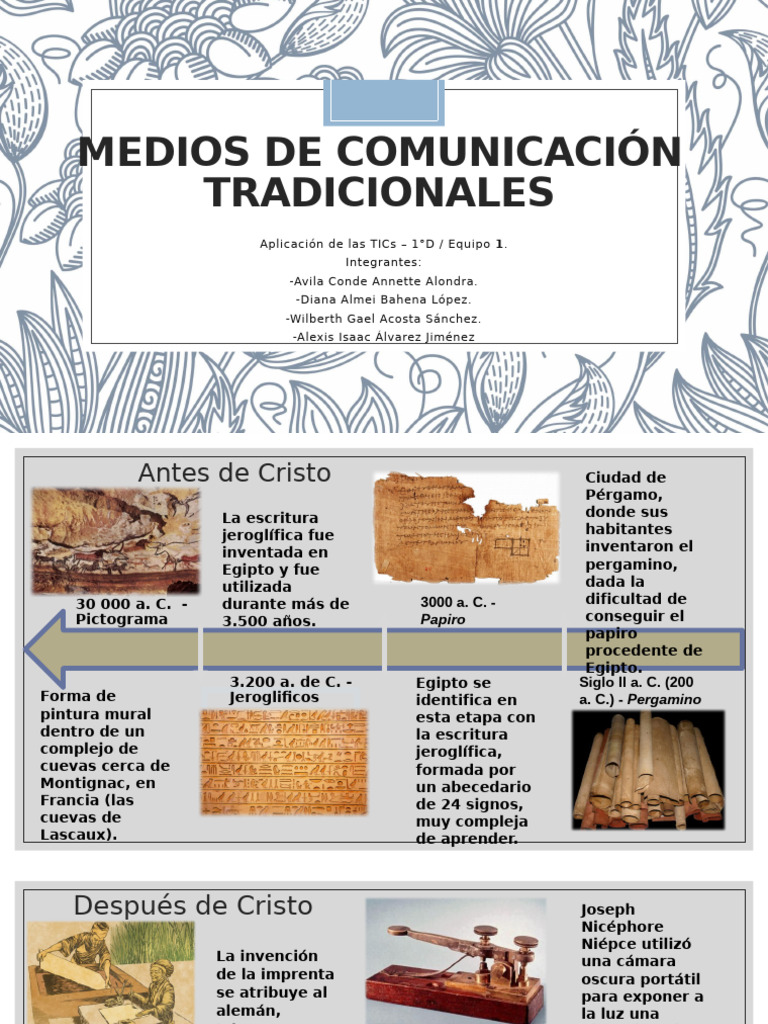 Medios de Comunicación Tradicionales | PDF | Teléfono | Tecnología de ...