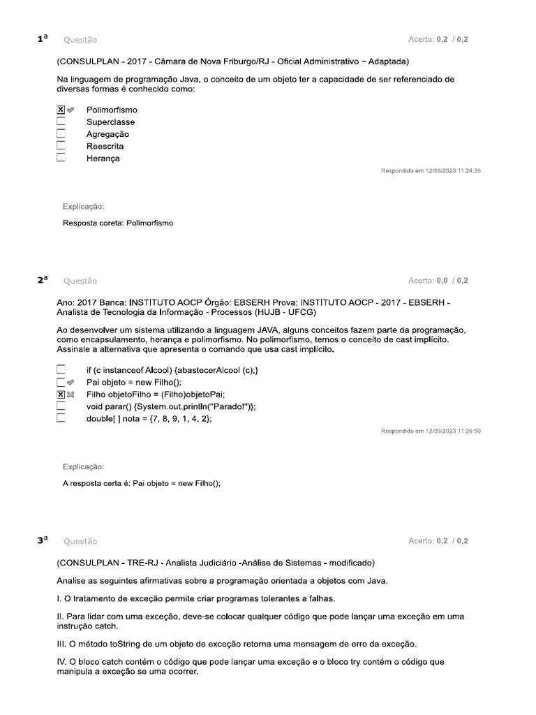 Programação Orientada A Objetos em Java 1 | PDF