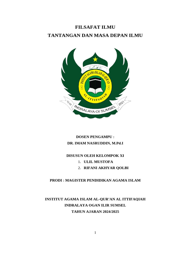 Logo Filsafat Ilmu dan Tantangannya | PDF