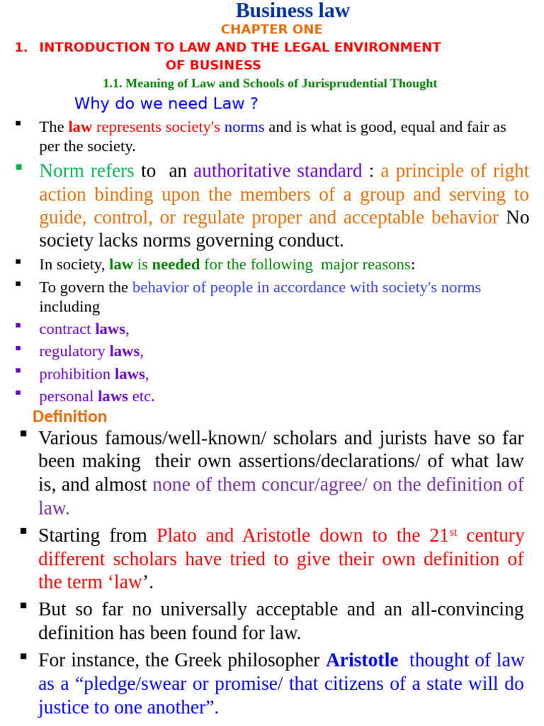Introduction to Business Law Concepts | PDF | Offer And Acceptance ...