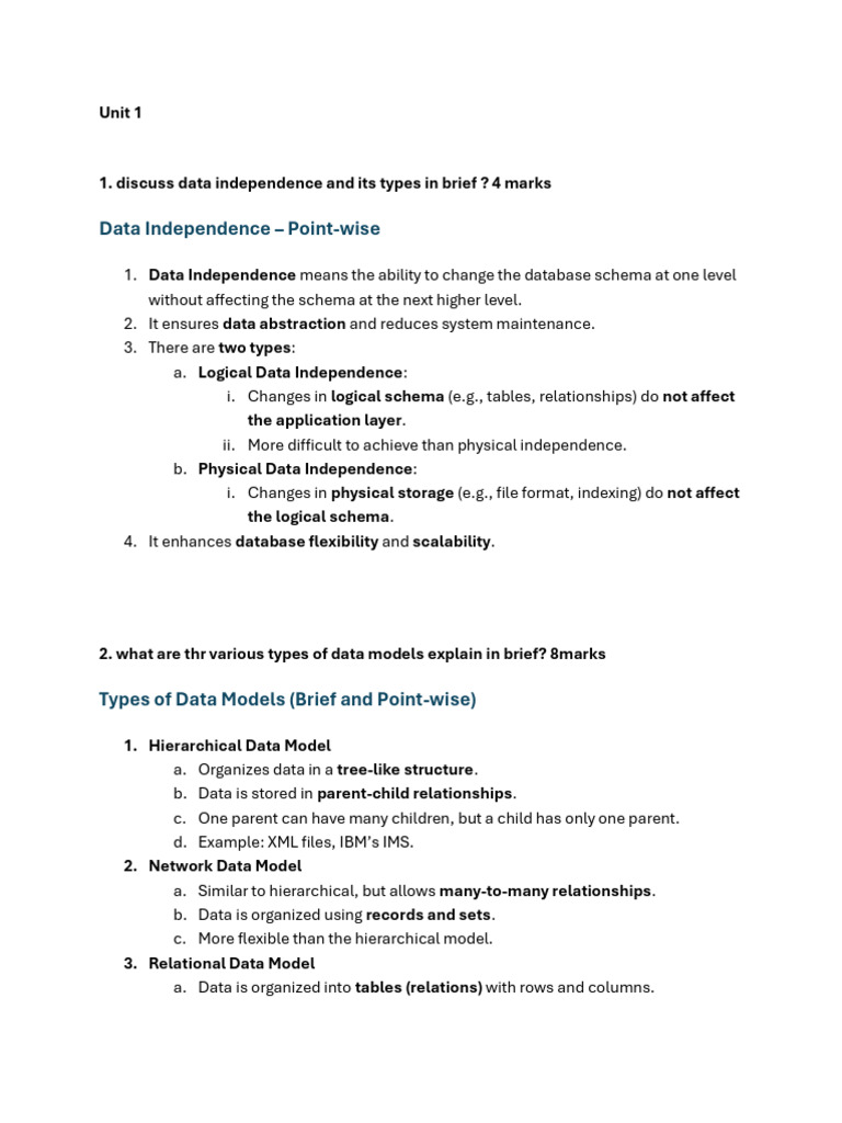 DBMS Pyq | PDF | Database Transaction | Databases