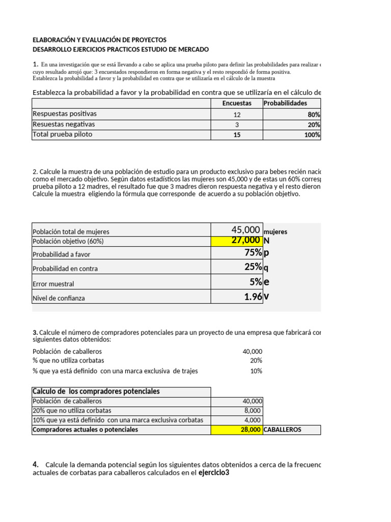Primera Parte Desarrollo de Ejercios Primer Parcial Proyectos Z Viernes | PDF | Probabilidad