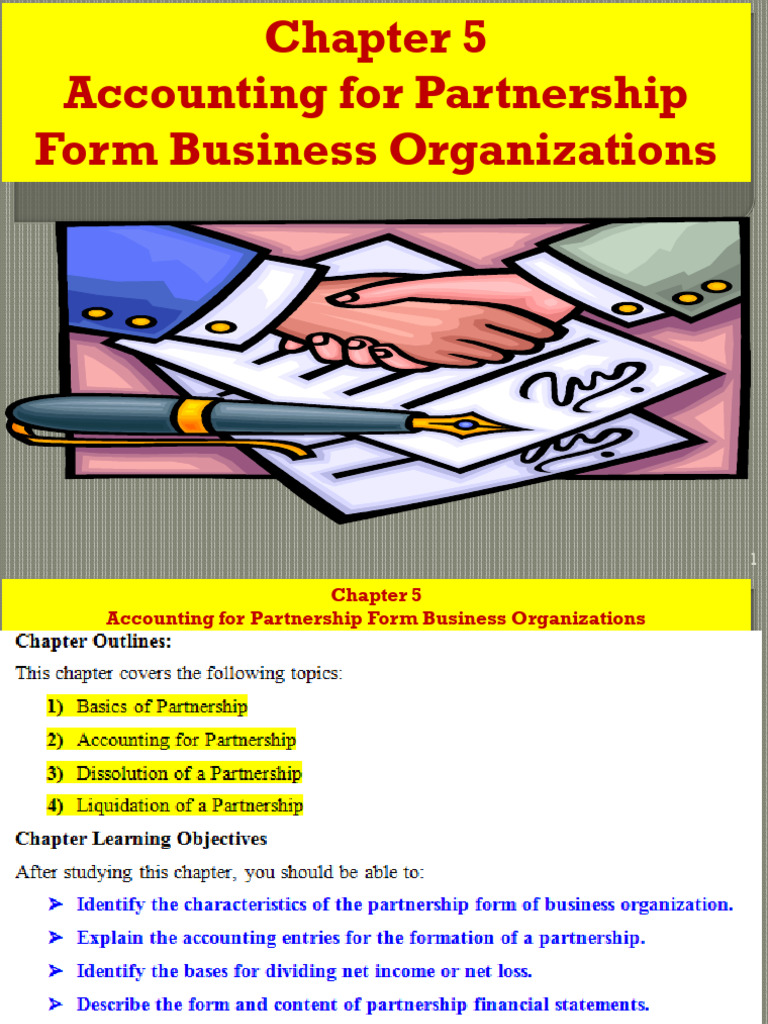 FA II Chapter 5 Partnership | PDF | Liquidation | Business