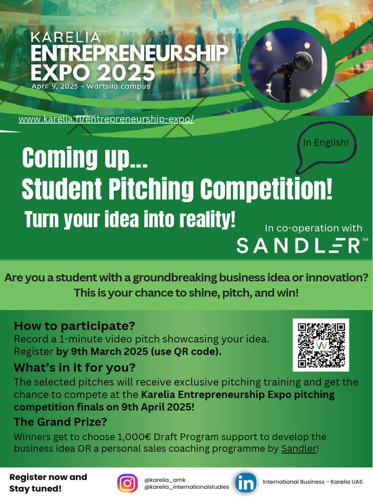 Pitching Competition Karelia Expo 2025 Poster Final | PDF