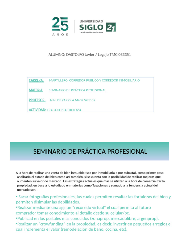 TP4 Seminario Estrategias | PDF