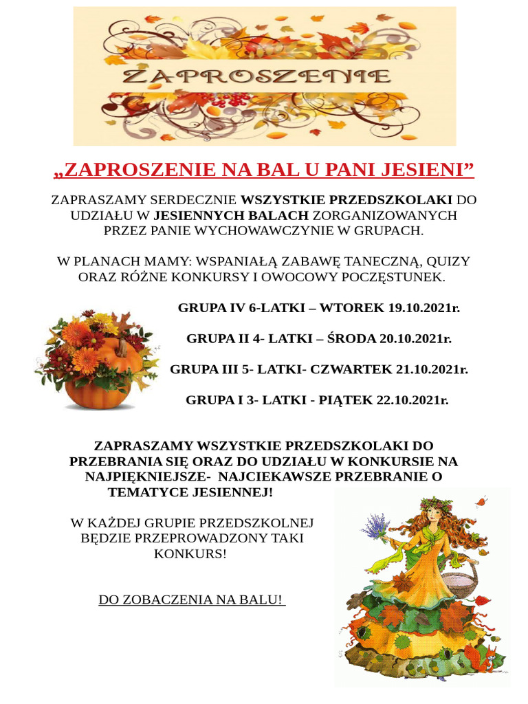 Bal U Pani Jesieni | PDF