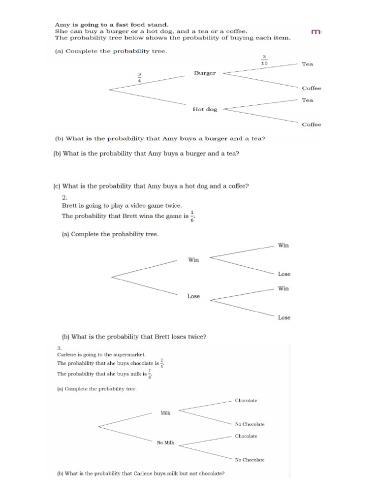 Tree Diagram | PDF
