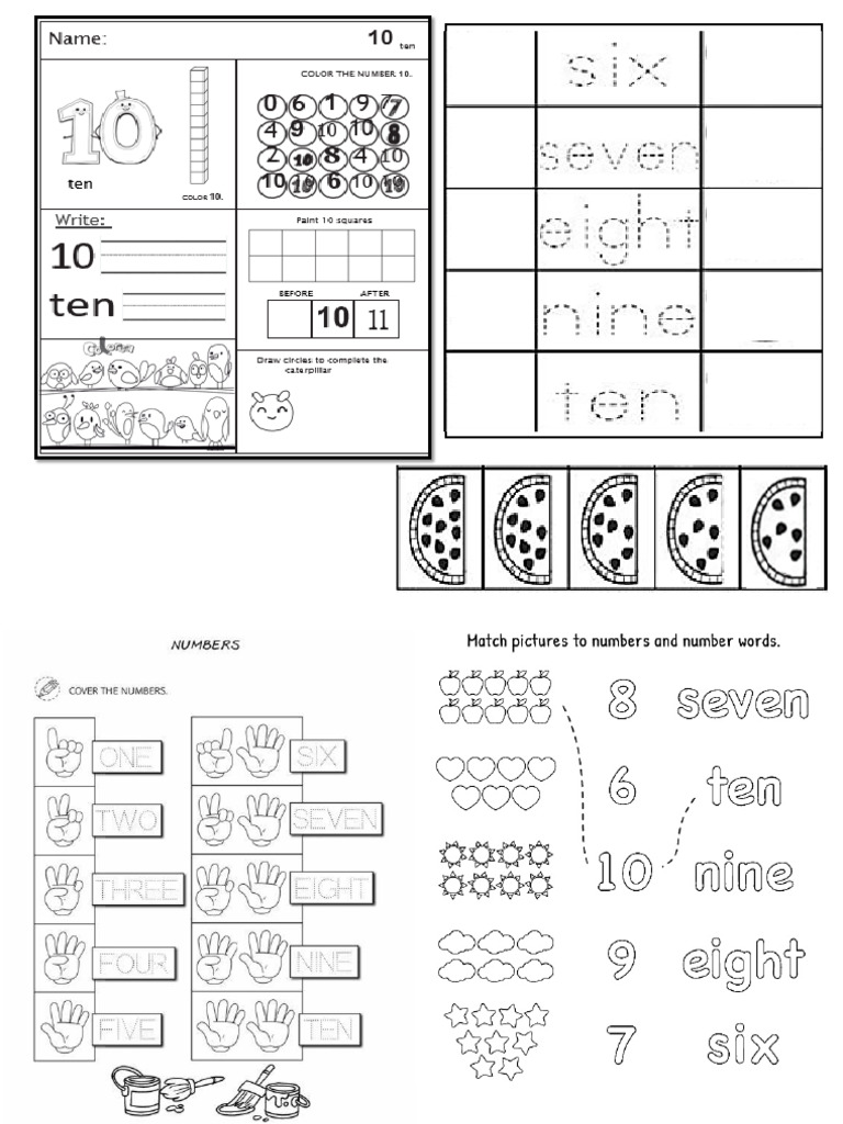 Numbers Matching | PDF