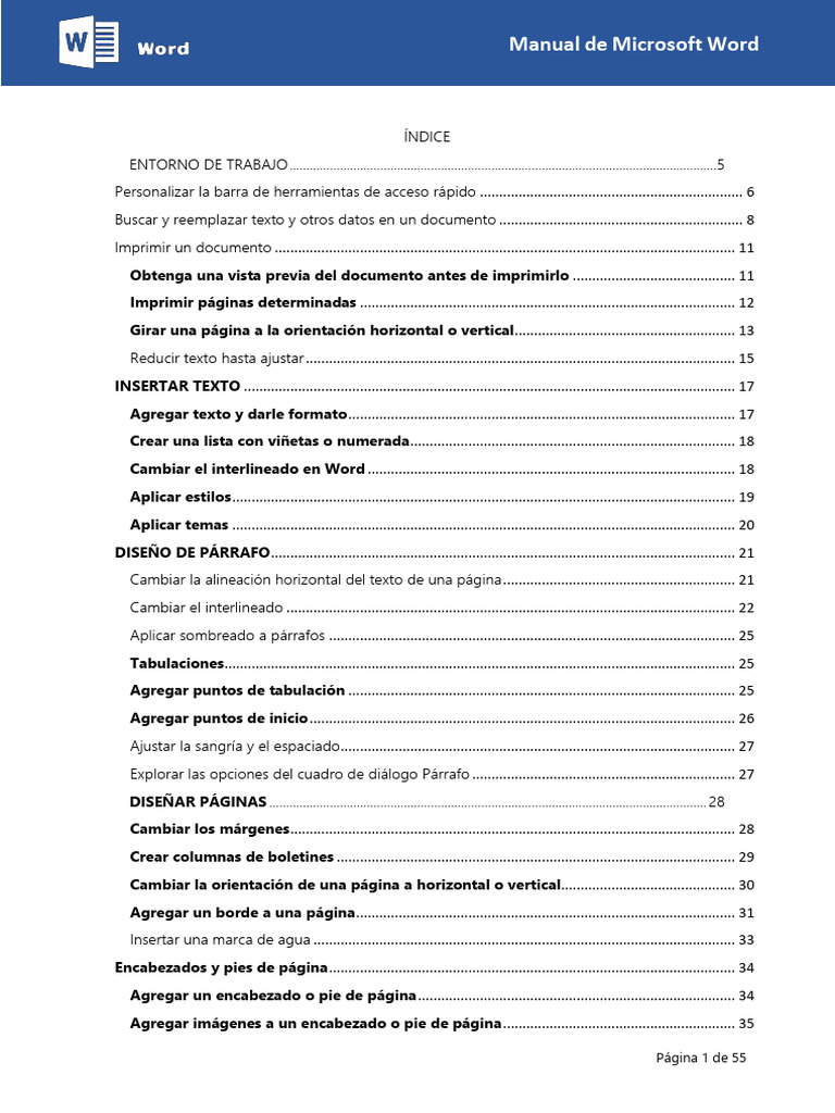 Manual completo de Microsoft Word | PDF | Botón (Computación ...