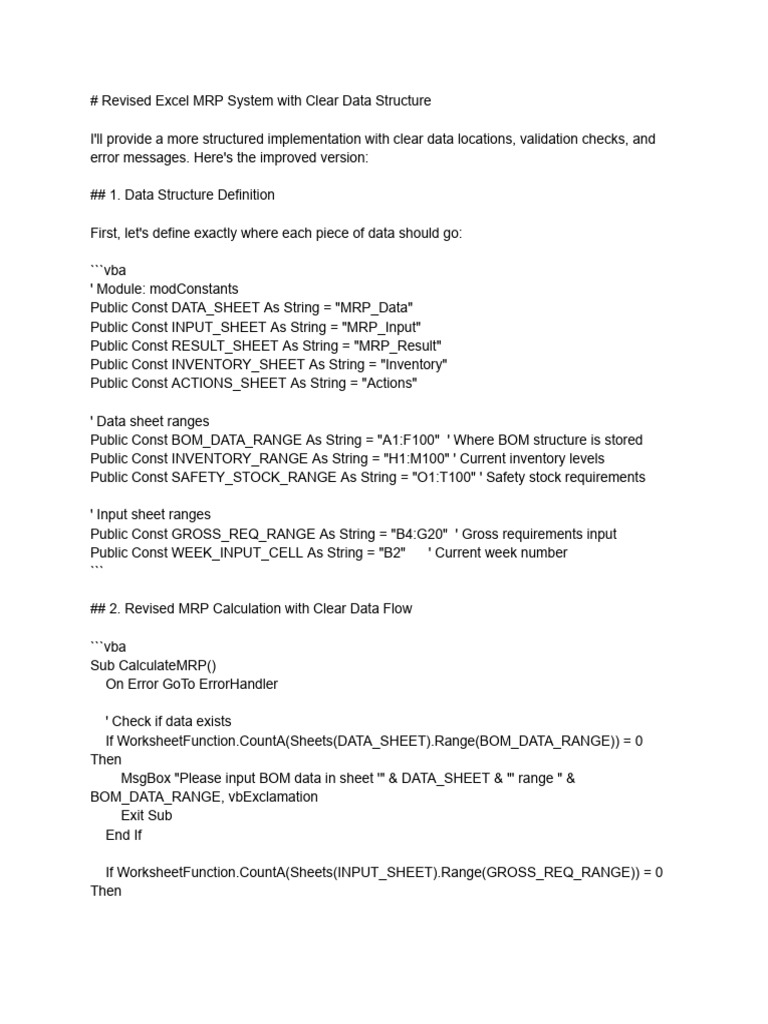 .Trashed-1750585762-MRP Generate Table VBA | PDF | Software Engineering | Computer Programming