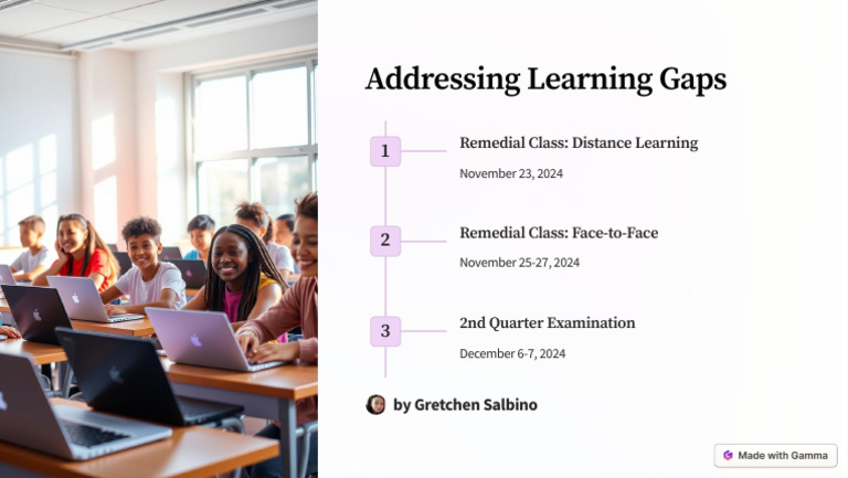 Addressing Learning Gaps | PDF