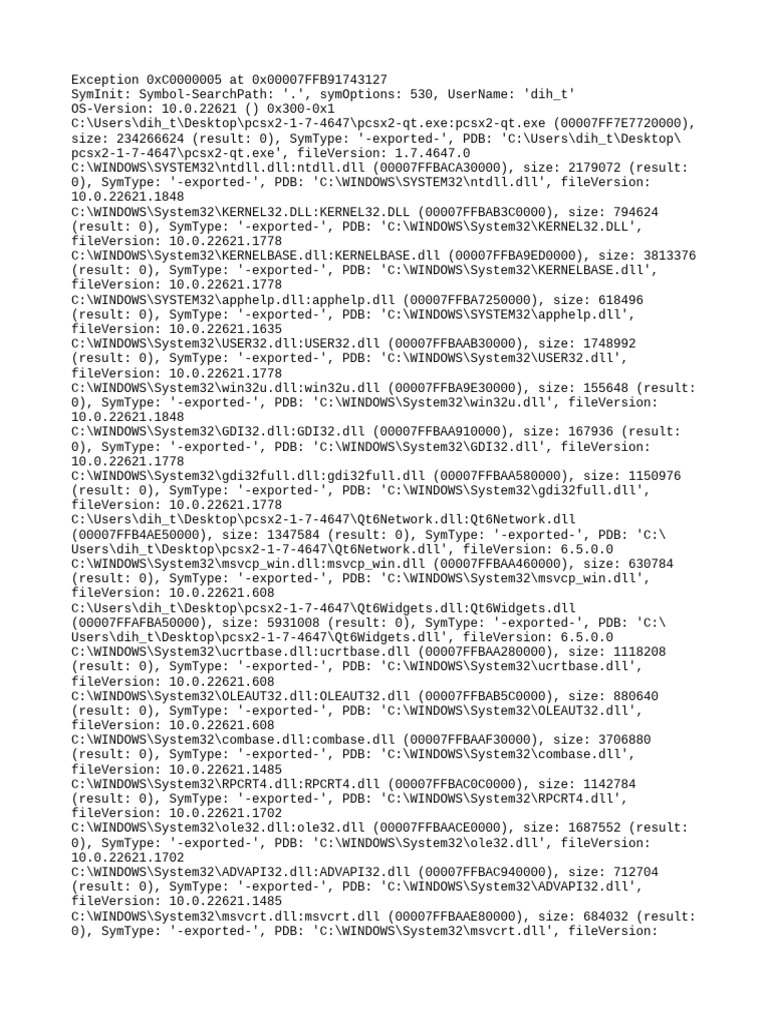 Crash 2023 06 28 16 55 32 365 | PDF | Computer Architecture | Microsoft Windows